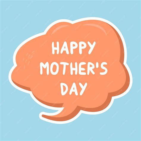 Premium Vector Happy Mothers Day Messages Sticker Design Lettering