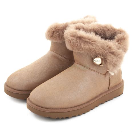 Boots Ugg Australia Classic Fluff Pin Mini Antique Pearl