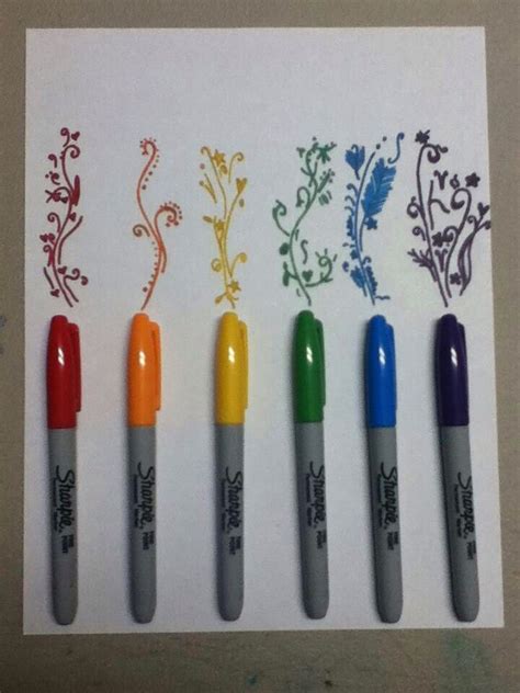Rainbow Sharpie Art Sharpie Designs Sharpie Crafts