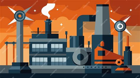 premium vector the deafening clang of metal on metal filled the industrial workshop as the