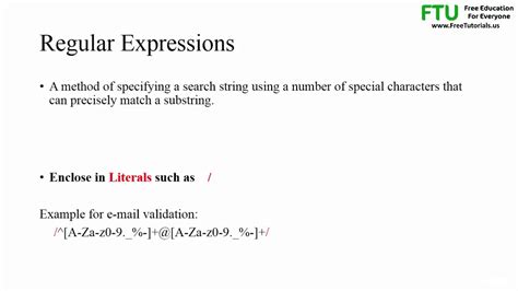 Regular Expressions Regular Expressions Ppt Lesson29 Learn Your Self Xp Youtube