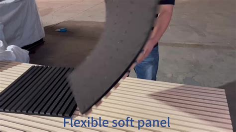 Baiyi Factory Soft Wall Panel Bent Flexible Curved 3d Mdf Board Ribbed