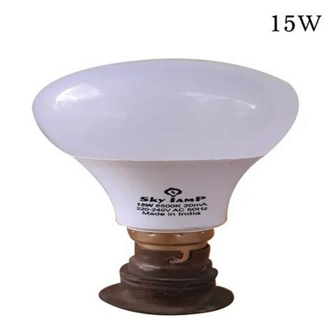 Sky Lamp 15W Ceramic LED Bulb, Warm White, 6500K at Rs 75/piece in ...