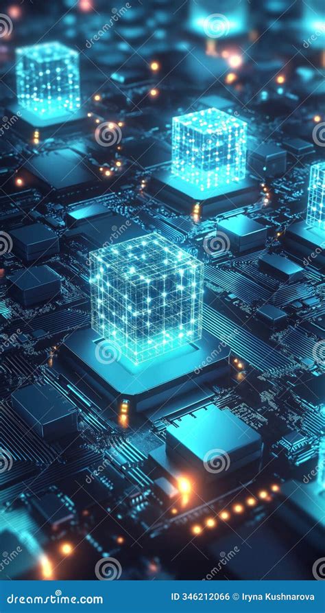 Quantum Entangled Particles Depicted In An Abstract Ai Created Content