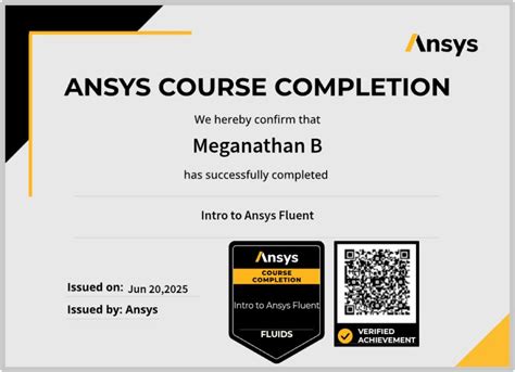 Ansys Cfd Simulation Engineering Ansysfluent Learning Meganathan B