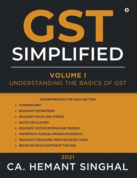GST Simplified Volume I Understanding The Basics Of GST CA Hemant