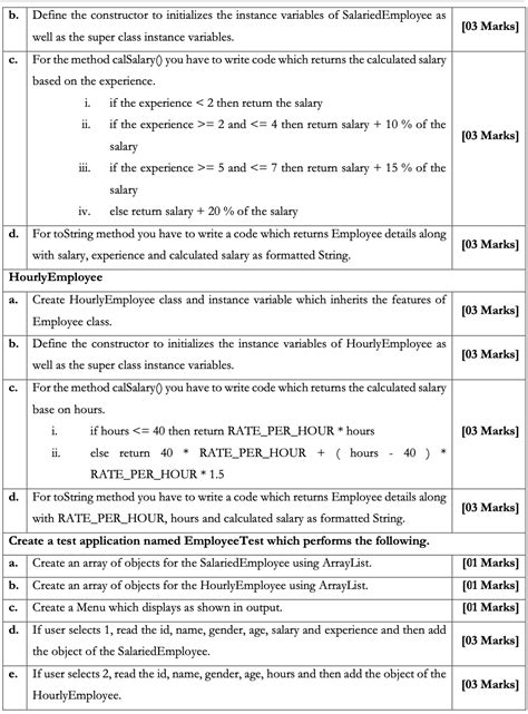 Solved 1 Write Java Application As Per Class Diagram And