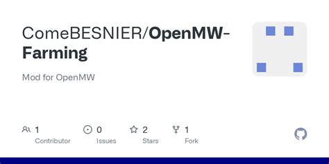 github comebesnier openmw farming mod for openmw