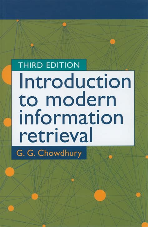 introduction to modern information retrieval uk chowdhurry