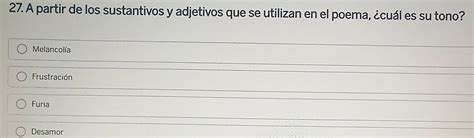 Solved A Partir De Los Sustantivos Y Adjetivos Que Se Utilizan En El
