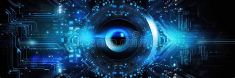 Iris Scanning Technology For Secure Authentication Stock Illustration Illustration Of