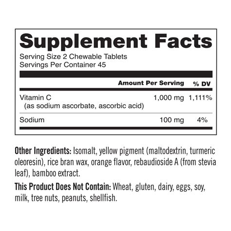 Chewable Vitamin C 1000 Mg Naturewise Naturewise