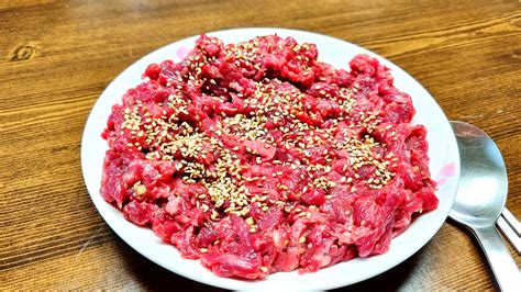 실패없이 만드는 육회 양념 레시피