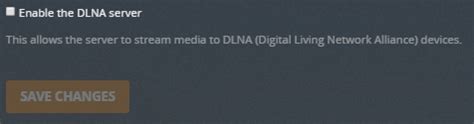 DLNA Plex Support