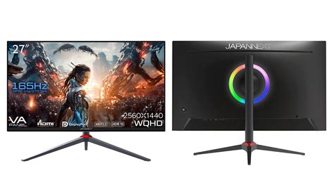 Japannextが27インチ、wqhd解像度、165hzに対応のゲーミングモニター「jn 27v165wqhdr Hsp」を11月24日金