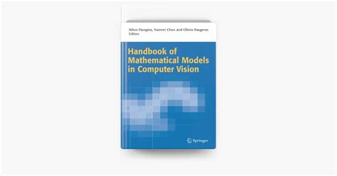 ‎handbook Of Mathematical Models In Computer Vision Apple Booksissa