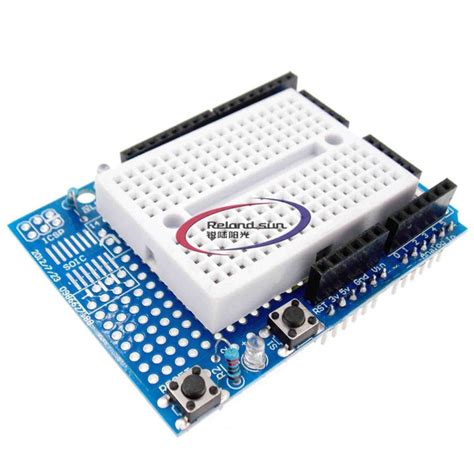 Uno Proto Shield Prototype Expansion Board With Syb 170 Mini Breadboard Based For Arduino Uno