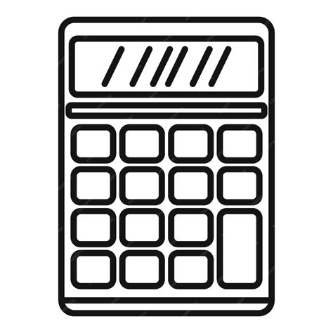 Premium Vector Calculator Estimator Icon Outline Calculator Estimator Vector Icon For Web