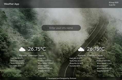 GitHub Shehza D Weather A Live Weather App Using React And API