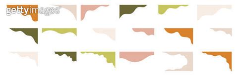Array Of Varied Shapes For Use In Website Headers Or Footers In Modern