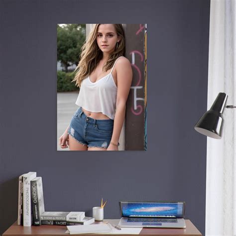 Emma Watson Elegance Poster Captivating Emma Watson Portrait Poster