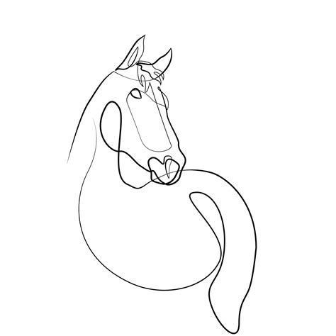 Horse Outline Drawing