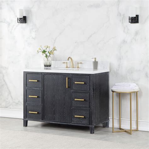Winston Porter Feyzi 48 Free Standing Single Bathroom Vanity With