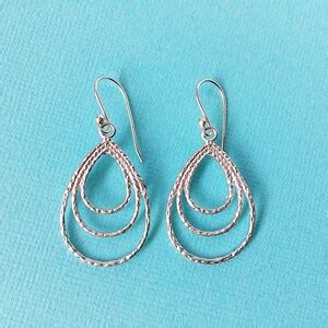 Teardrop Gold Earrings Multi Teardrop Earrings Gold Teardrop Earrings