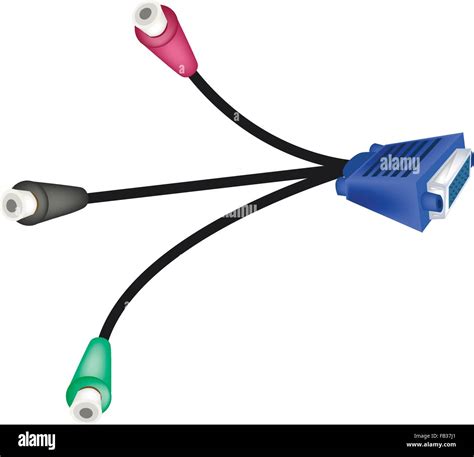 Serial D Connector Port Stock Vector Images Alamy