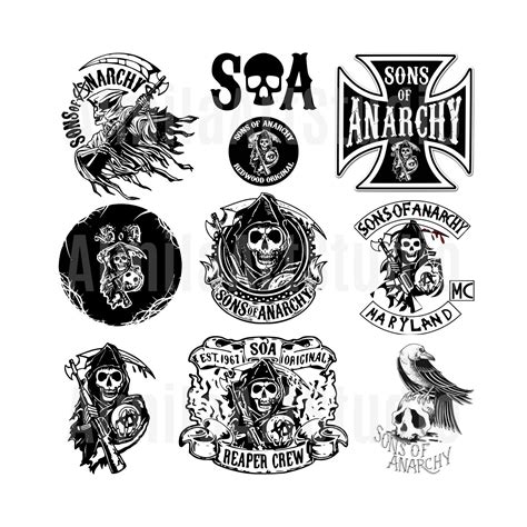 Sons Of Anarchy Svg Bundle Samcro Svg Bundle Svg Png Dxf Eps Pdf Digital Download Instant