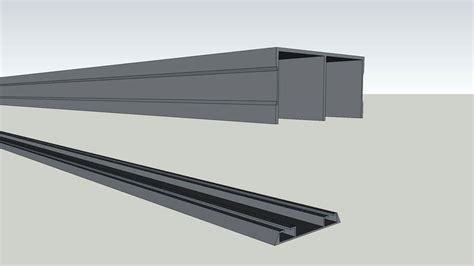 Top Rail And Bottom Rail 3d Model