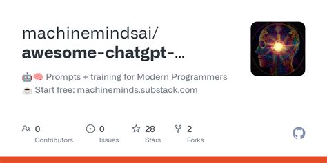 Awesome Chatgpt Prompts For Programmerscname At Main · Machinemindsai