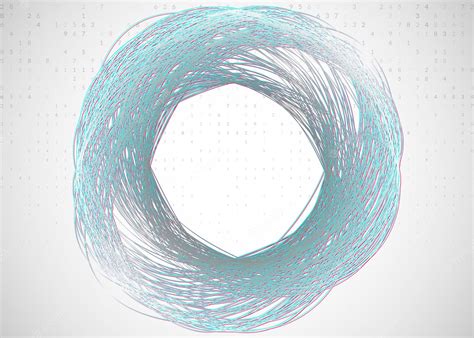 Premium Vector Big Data Background Technology For Visualization