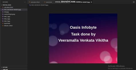 Vikitha Veeramalla On Linkedin Webdevelopment Internship Oasisinfobyte