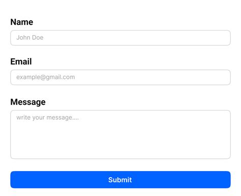 Contact Form Bit Form