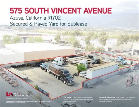 575 S Vincent Ave Azusa Ca 91702 Small Industrial Gated Yard