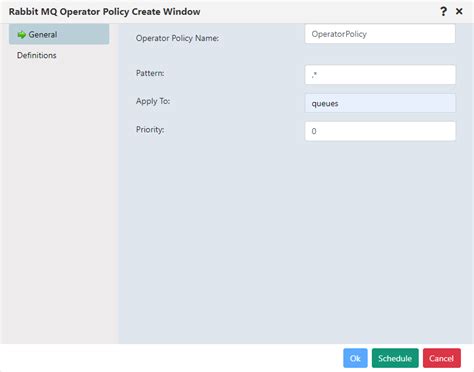 Create Rabbitmq Operator Policy Meshiq