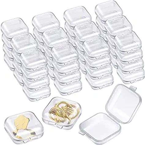 Small Plastic Storage Box Clear Jewelry Small Container Box Plastic Mini Storage Box For