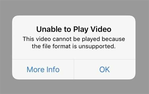 IPhone Unable To Play Video File Format Not Supported Error Error Fixer