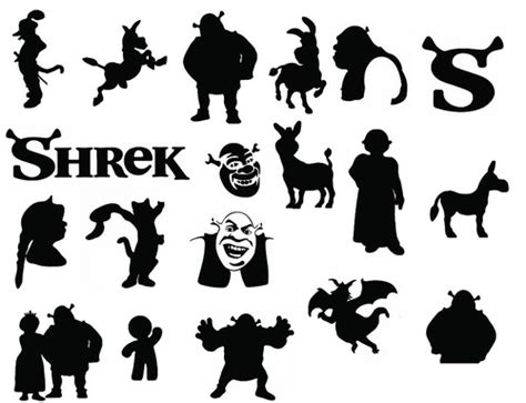 Shrek Svg Clip Art Drawing Image Bundle Drawn