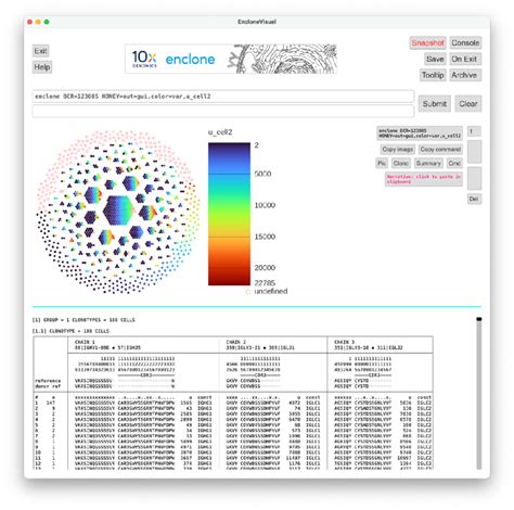 honeycomb plot in which cells are colored by the value of a variable