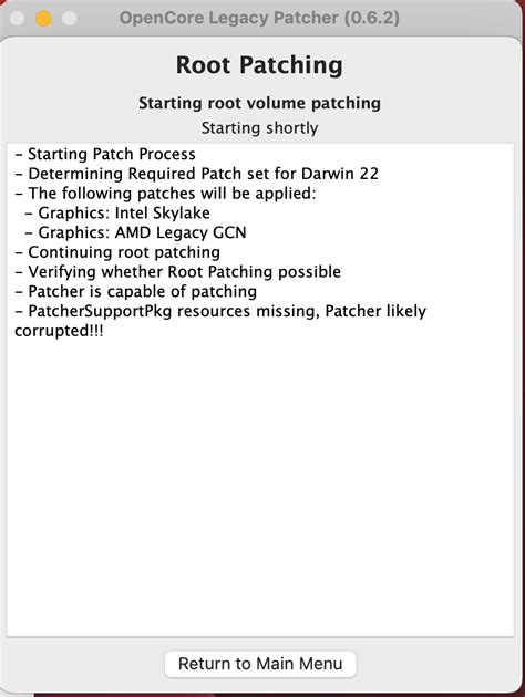 Opencore Legacy Patcher V061 Cant Download Kdk Macrumors Forums
