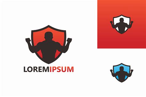 체육관 방패 로고 템플릿 디자인 벡터 엠블럼 디자인 개념 창조적 인 기호 아이콘 건강한 생활방식에 대한 스톡 벡터 아트 및 기타 이미지 건강한 생활방식 근육 근육질