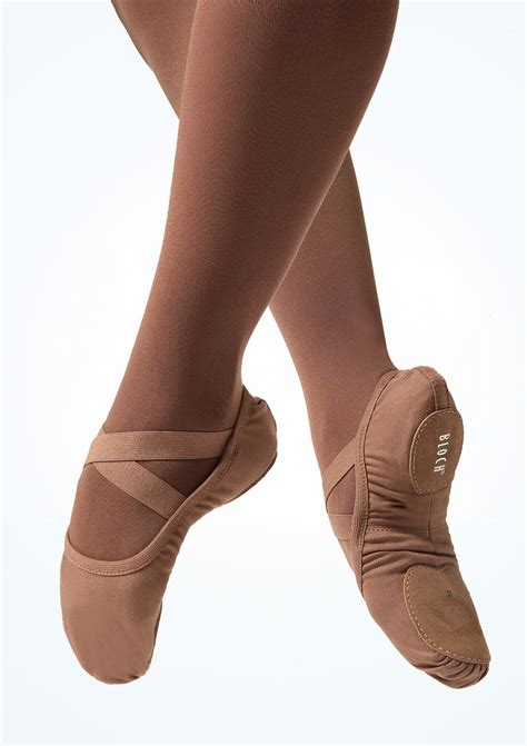 Bloch Performa Cocoa Split Sole Canvas Ballet Shoes Move Dance