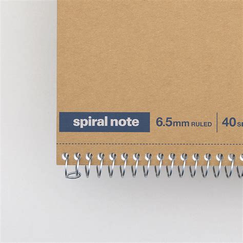 Maruman Spiral Note Basic Notebook 6 5mm Lined 80 Sheets Tear Of