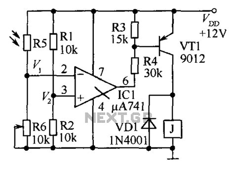 Bright Light Control Circuit Diagram Of A Precision Under Light Laser