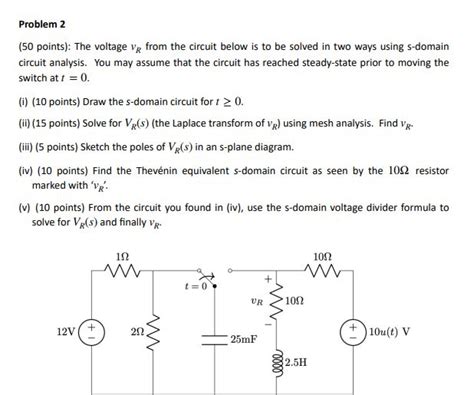 Solved Problem Points The Voltage VR From The Chegg Com