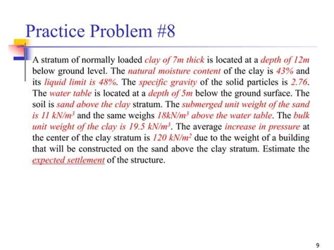 Geotechnical Engineering I [lec 21 Consolidation Problems] Ppsx
