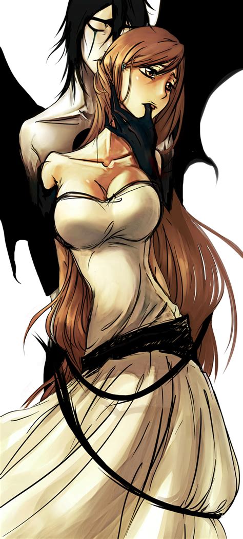 Inoue Orihime And Ulquiorra Cifer Bleach Drawn By Elevenfreckles Danbooru