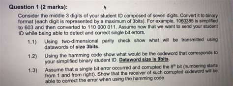 solved question 1 2 marks consider the middle 3 digits of